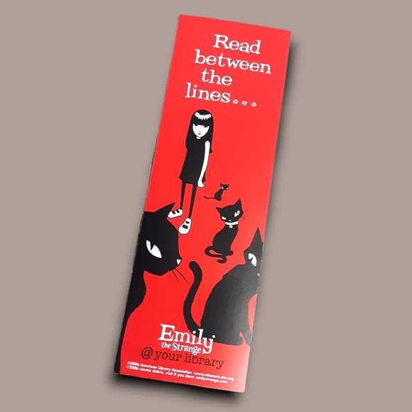 Emily The Strange | Office | Emily The Strange Bookmark Rare | Poshmark
